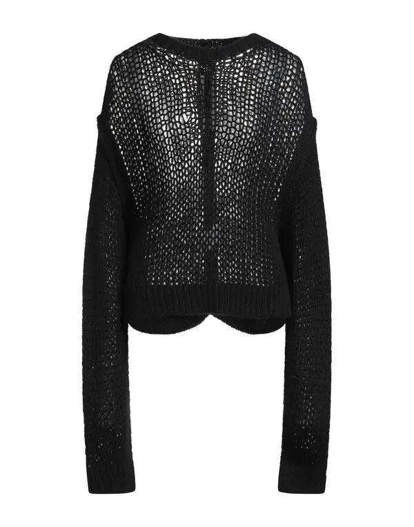Rick Owens Round Neck Long Sleeve Knit Sweater