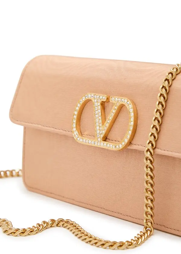 Valentino Garavani Vlogo Moiré Wallet-on-chain