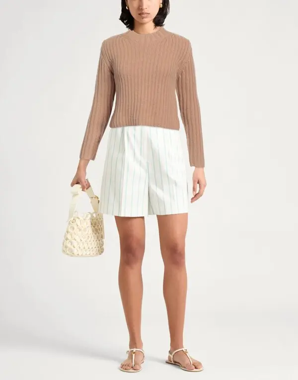 Max Mara Solid Color Long-sleeve Crew Neck Knit Sweater