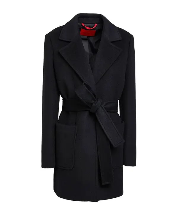 MAXCO. Max&co. Belted Long Sleeve Coat
