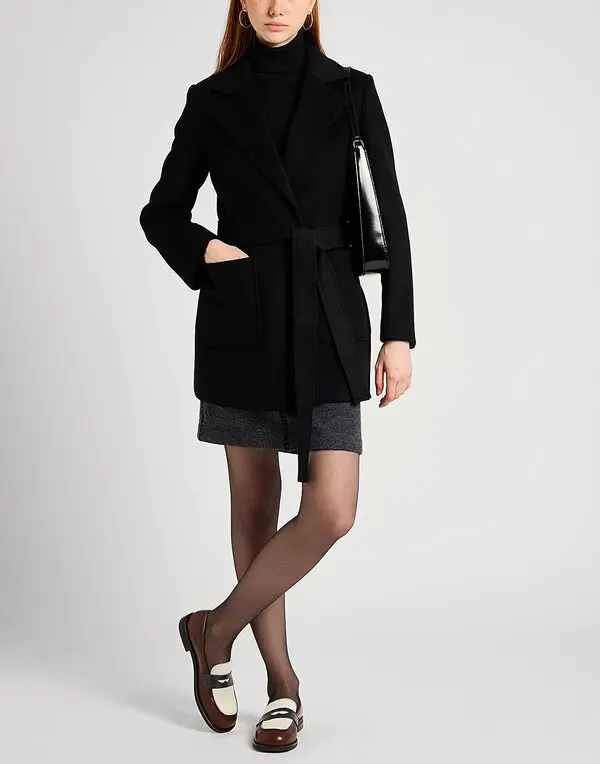 MAXCO. Max&co. Belted Long Sleeve Coat