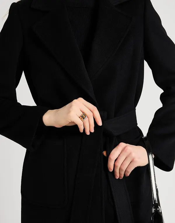 MAXCO. Max&co. Belted Long Sleeve Coat