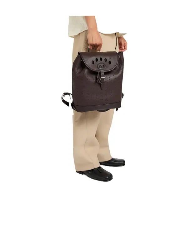 Valentino Garavani Antibes Perforated Leather Backpack