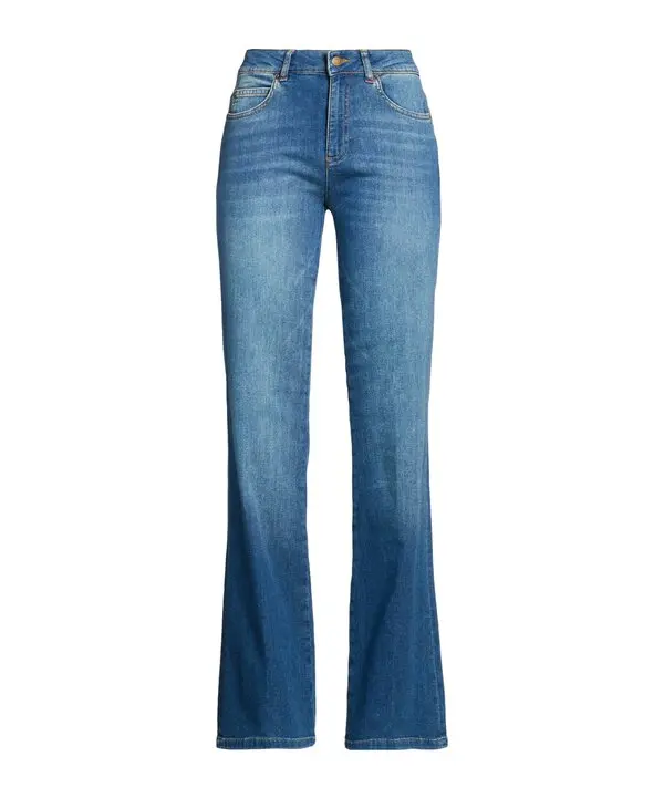 MAXCO. Max&co. Belted High-rise Flared Jeans