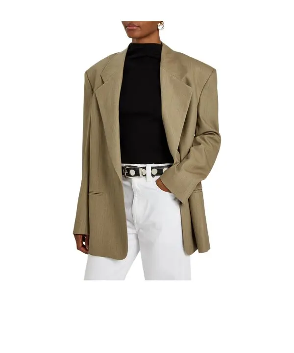 Khaite Benny Studded Leather Belt