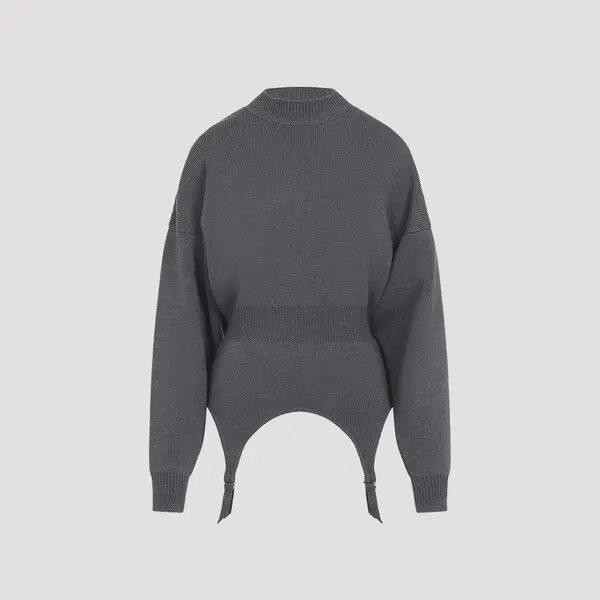 JEAN PAUL GAULTIER Mock Neck Long Sleeve Pullover