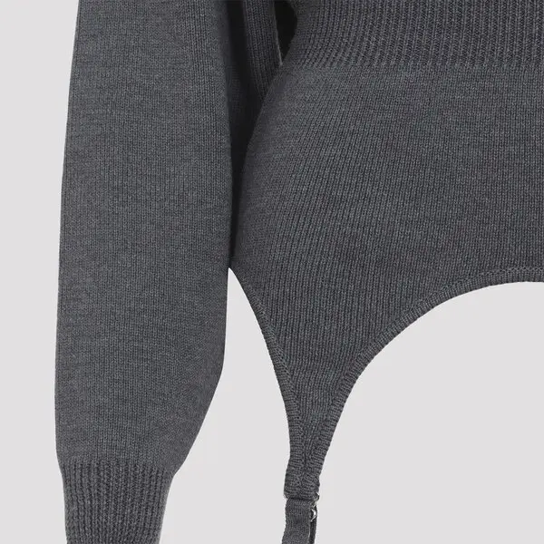 JEAN PAUL GAULTIER Mock Neck Long Sleeve Pullover