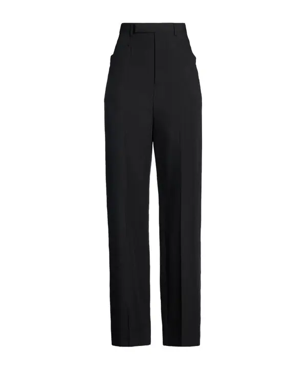 Rick Owens Plain Colour Wide-leg Trousers