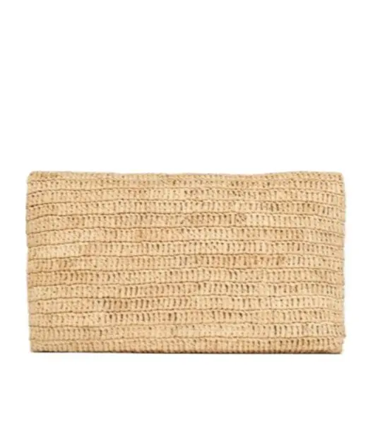 Saint Laurent Cassandre Large Envelope Pouch - Nude