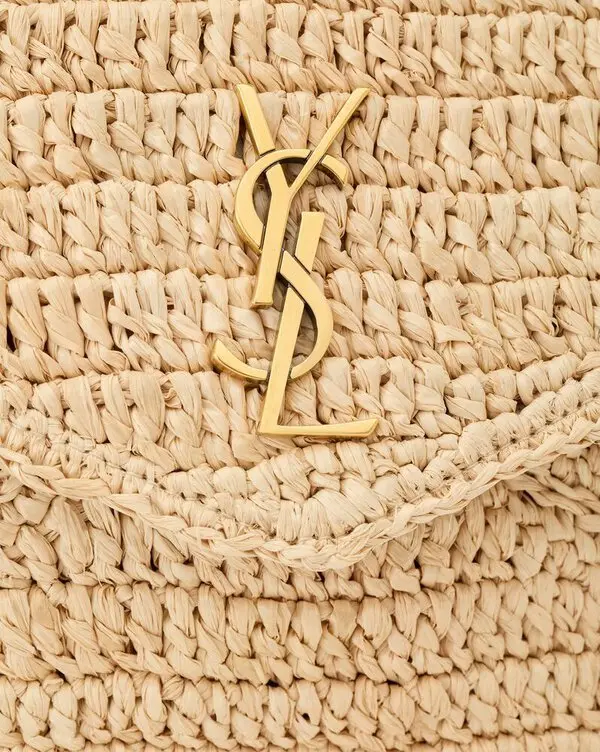 Saint Laurent Cassandre Large Envelope Pouch - Nude