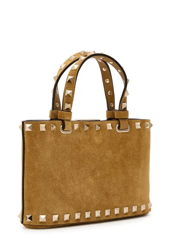 Valentino Garavani Rockstud Mini Suede Tote Bag