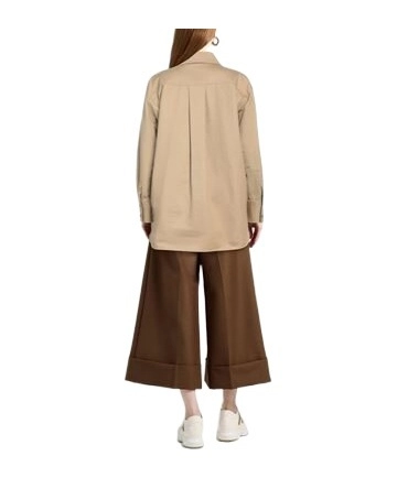 Saint Laurent Solid-color Long-sleeved Twill Shirt