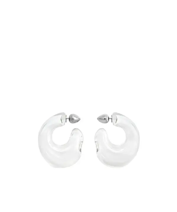 Alaïa Bubble Hoop Earrings - Transparent