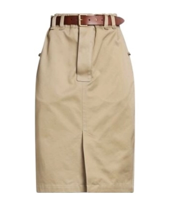 Saint Laurent Solid Color Umbrella Skirt