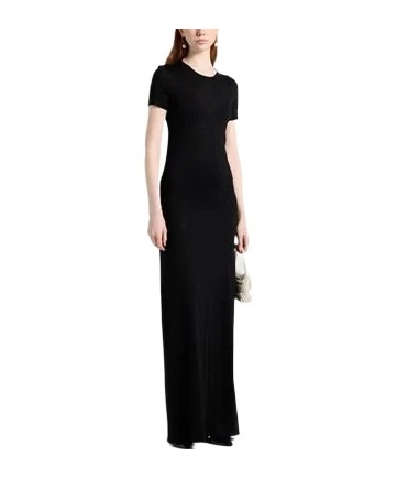 Saint Laurent Solid-color Wool T-shirt Dress