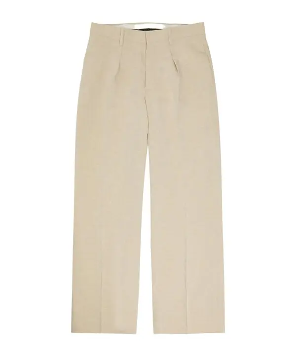 J.W.ANDERSON Pleated Wide-leg Linen-blend Trousers