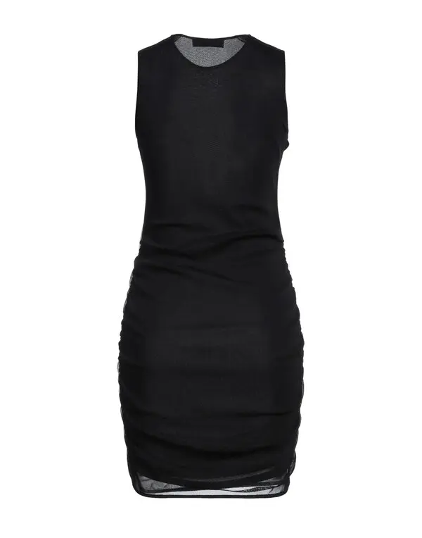 Saint Laurent Sleeveless Crewneck Gathered Dress