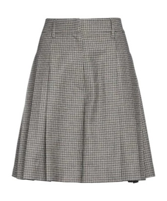 Brunello Cucinelli Houndstooth Split Crotch Skirt