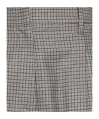 Brunello Cucinelli Houndstooth Split Crotch Skirt