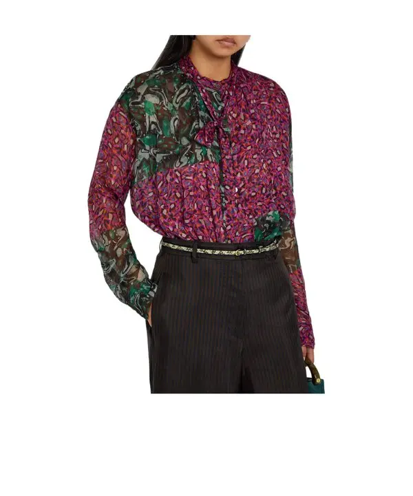 Dries Van Noten Snake-effect Leather Belt