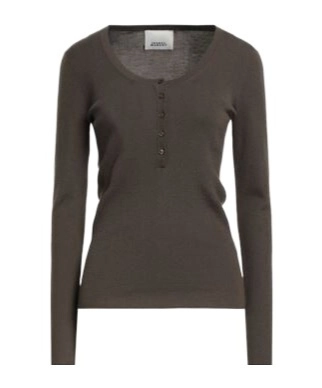 Isabel Marant Étoile Fashion Solid Color Lightweight Knit Sweater - Black