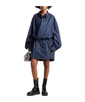 Balenciaga Solid Color Shirt Dress