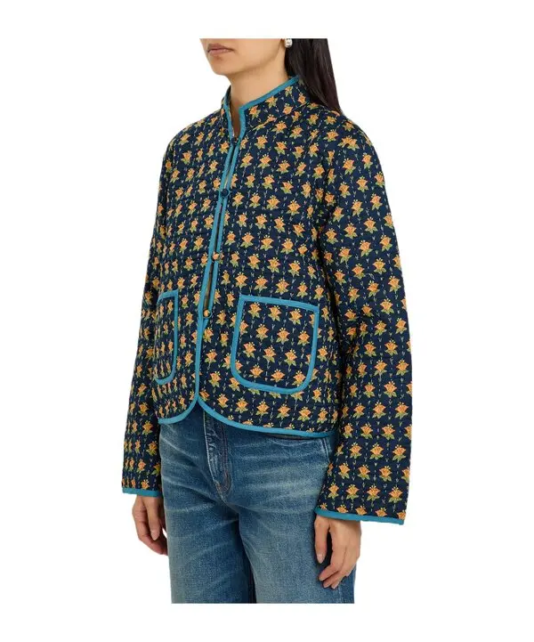Polo Ralph Lauren Quilted Floral-print Cotton Jacket