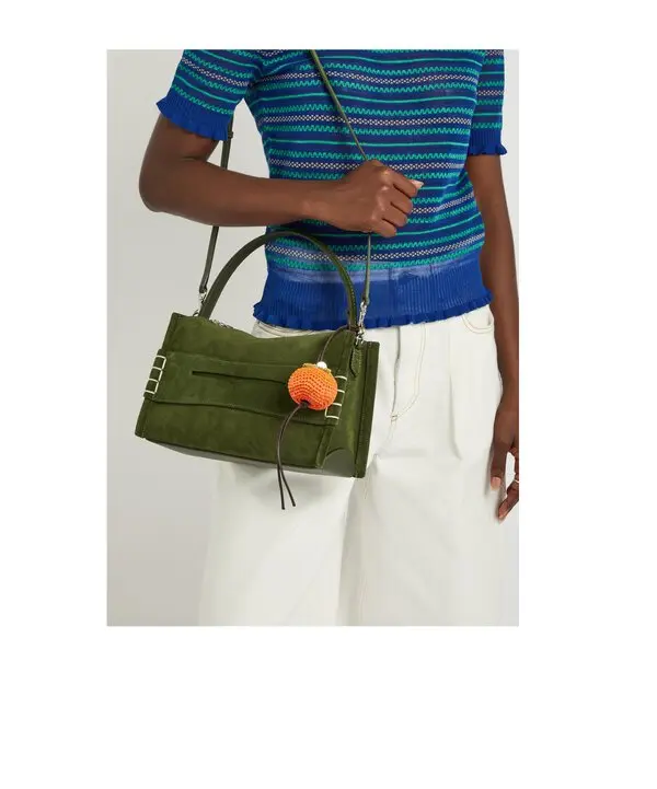 J.W.ANDERSON Persimmon Crochet Cotton Bag Charm