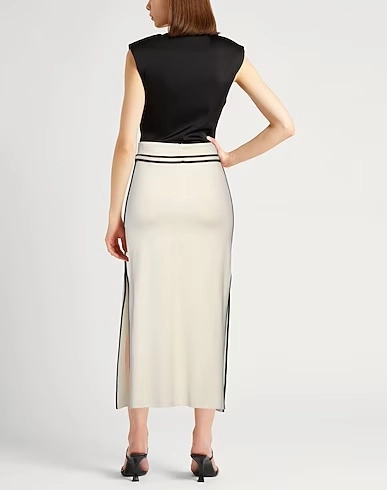 Max Mara Solid Knit Pencil Skirt