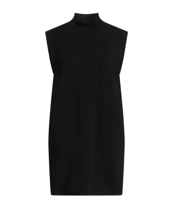 Max Mara Solid-colored Wool Sleeveless Dress