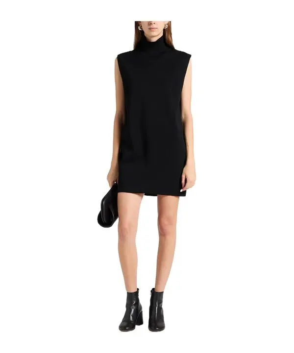 Max Mara Solid-colored Wool Sleeveless Dress