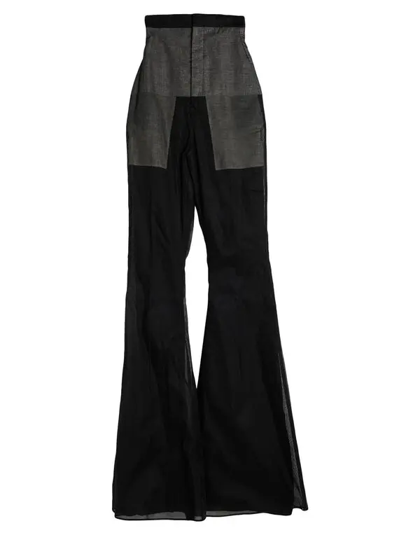 Rick Owens Minimalist Solid Color Flared Pants