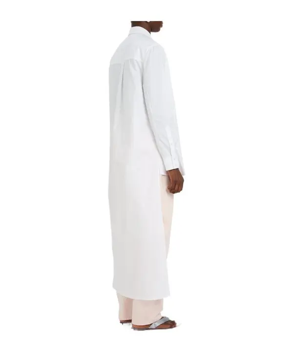 Alaïa Asymmetric Cotton Poplin Shirt