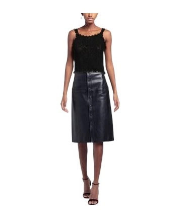 Saint Laurent Solid Color Knitted Sleeveless