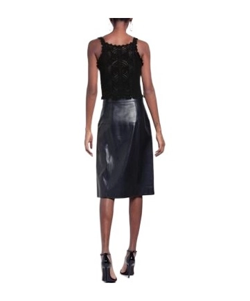 Saint Laurent Solid Color Knitted Sleeveless