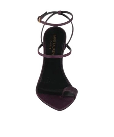 Saint Laurent Satin Pointed-toe Sandals