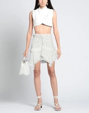 Isabel Marant Étoile Asymmetrical Solid Color Mini Skirt