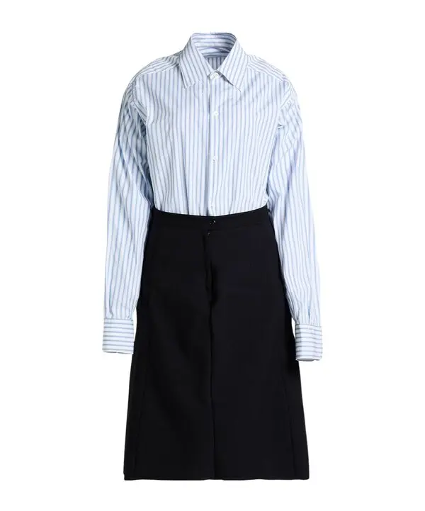 MAISON MARGIELA Striped Shirt Dress - Black