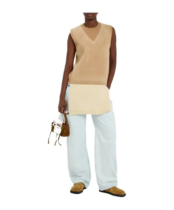 MAISON MARGIELA Colour-blocked Wool Vest