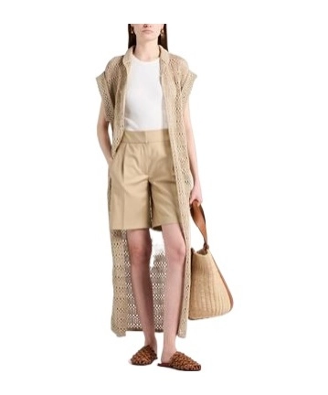 Brunello Cucinelli Lightweight Knitted Short-sleeved Top
