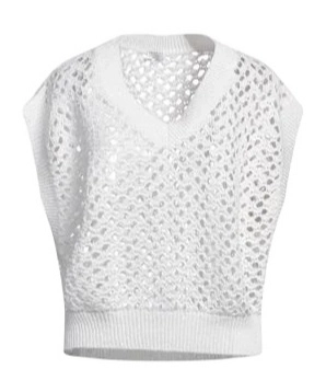 Brunello Cucinelli Solid-color Short-sleeved Knitted Top