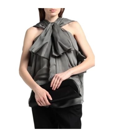Saint Laurent Sleeveless Bow Detail Shirt