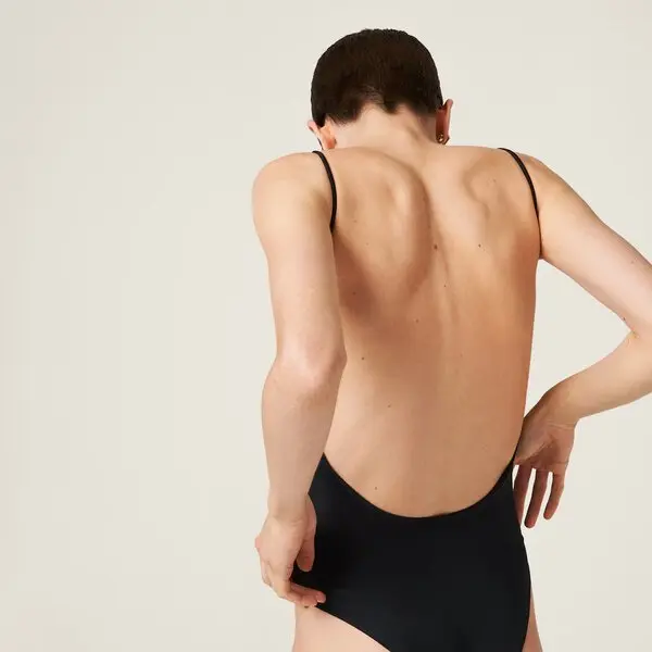 Miu Miu Sleeveless V-neck One-piece Swimsuit