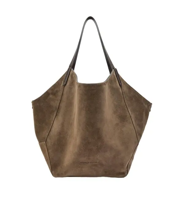 Brunello Cucinelli Reversible Suede Tote Bag