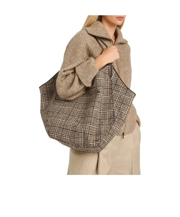 Brunello Cucinelli Reversible Suede Tote Bag