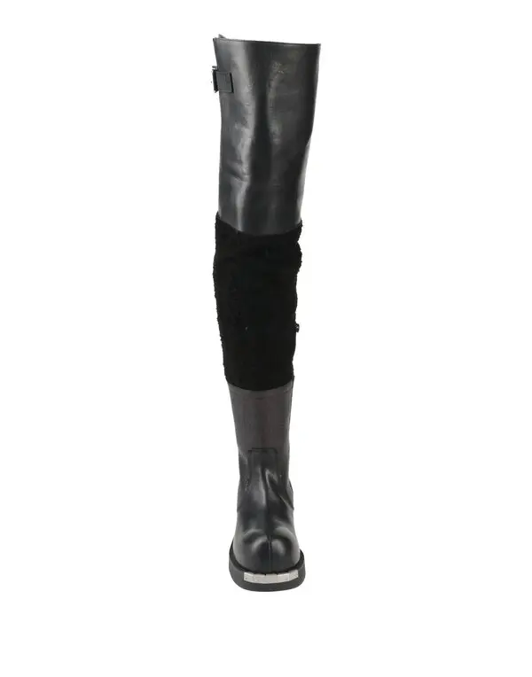 MAISON MARGIELA Solid Color Glossy Platform Boots