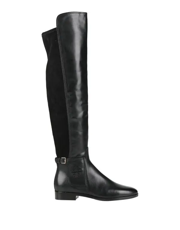 Tory Burch Solid Color Round Toe Long Boots