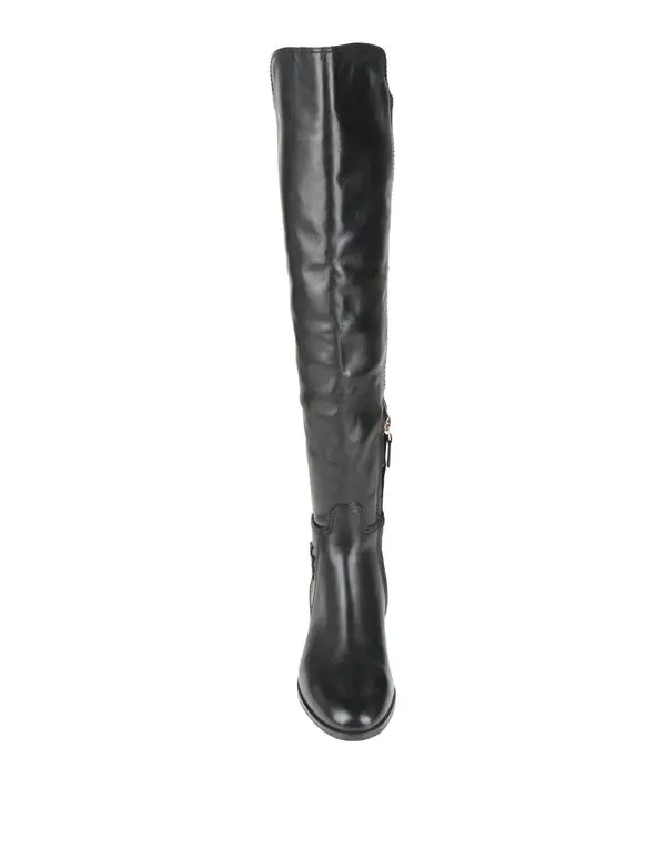 Tory Burch Solid Color Round Toe Long Boots