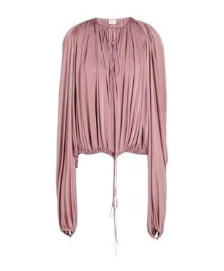 Saint Laurent Solid-color Long-sleeved Top