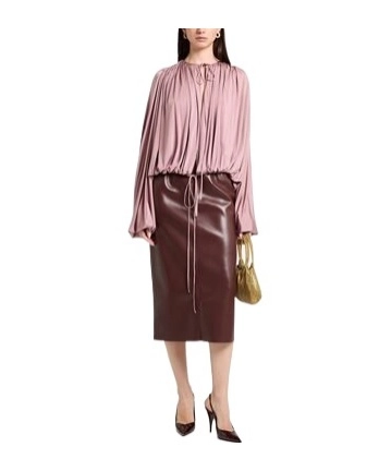Saint Laurent Solid-color Long-sleeved Top